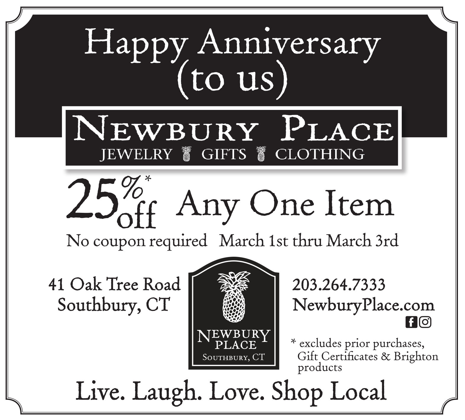 Newbury Place | Gift Shop | Southbury, CT